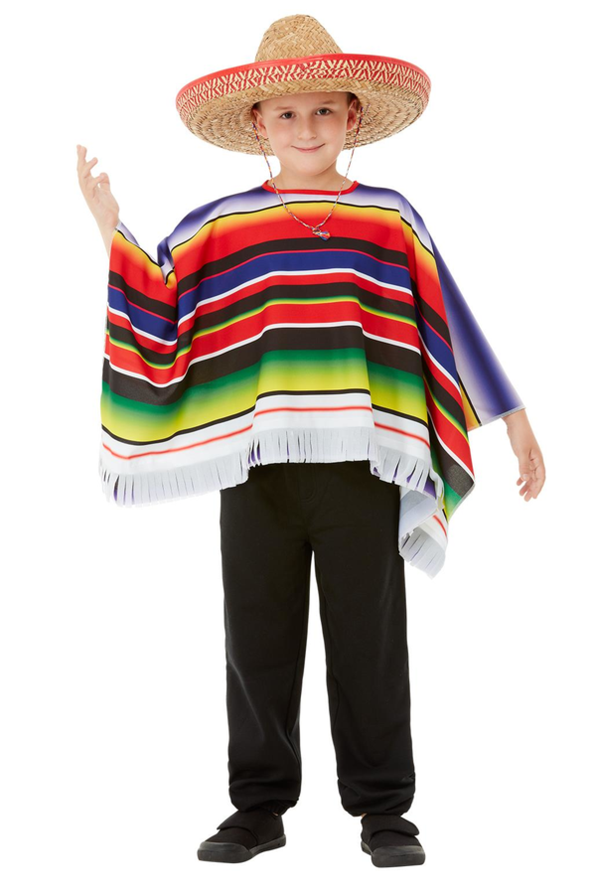 Osta Monivärinen Poncho Lasten Asu Netistä - Nopea Toimitus: 2-3 Päivää ...
